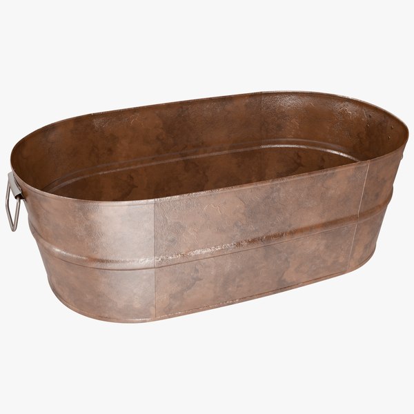 Rusty Oval Tub model - TurboSquid 1778820