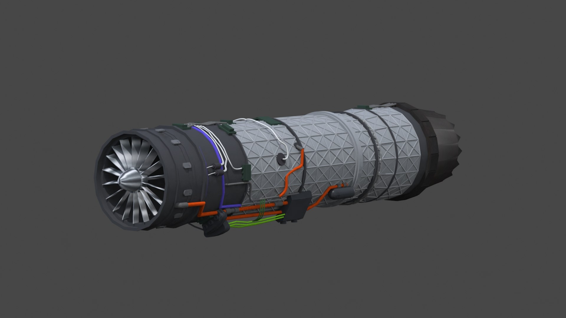 3D Chinese WS-15 Afterburning Turbofan Engine Model - TurboSquid 2094348