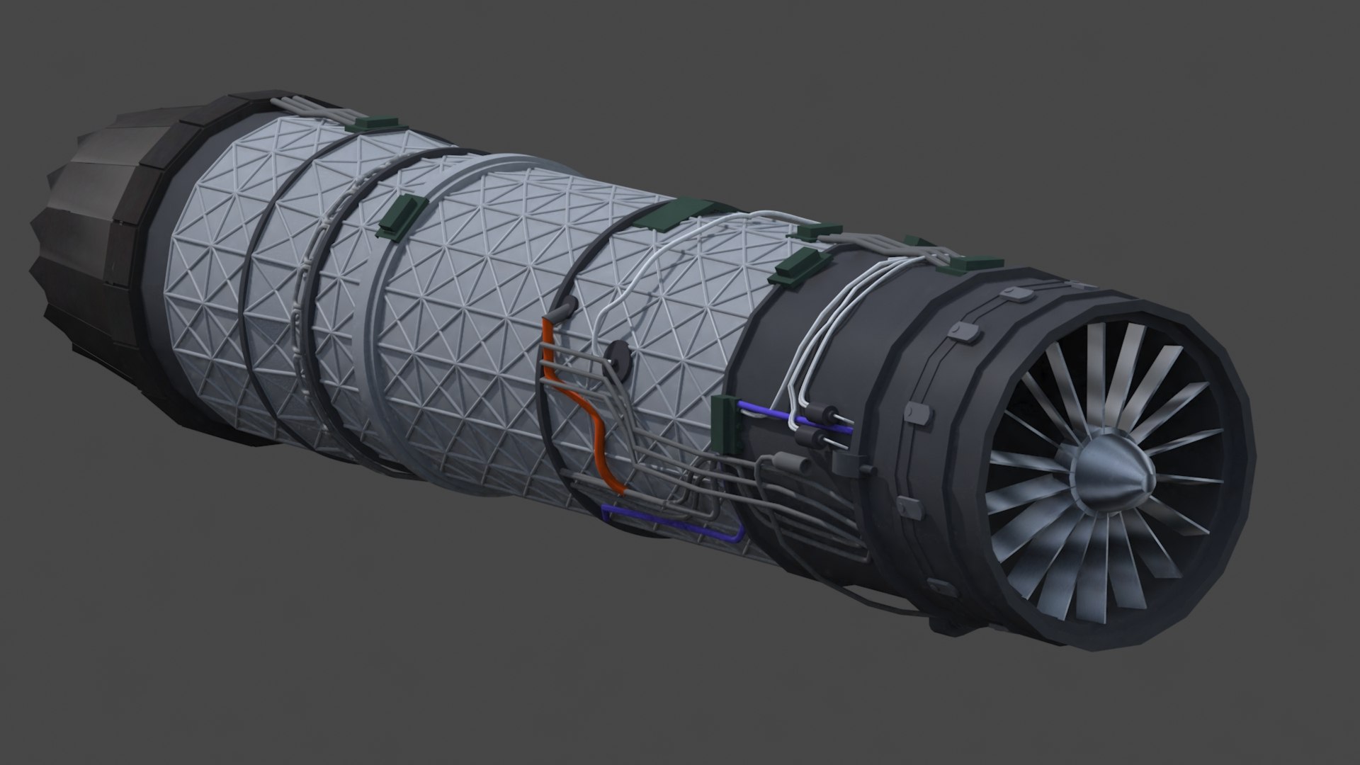 3D Chinese WS-15 Afterburning Turbofan Engine Model - TurboSquid 2094348