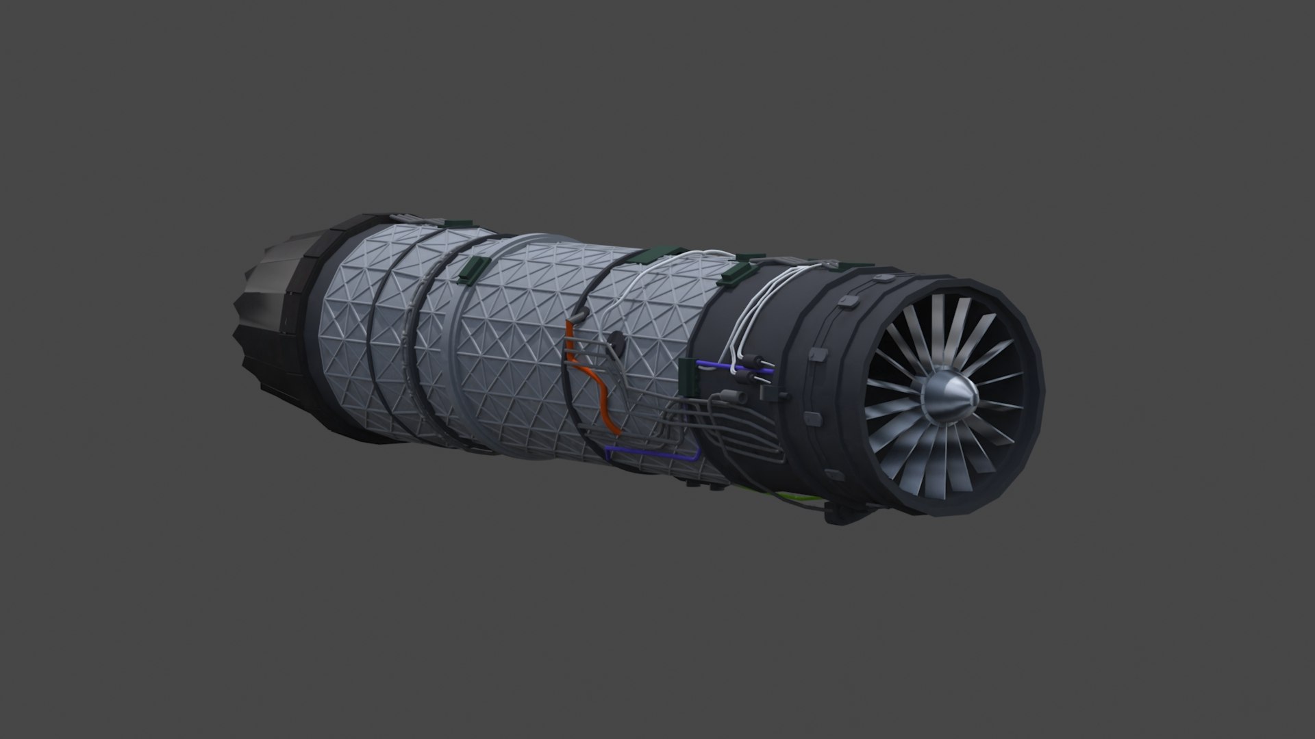 3D Chinese WS-15 Afterburning Turbofan Engine Model - TurboSquid 2094348