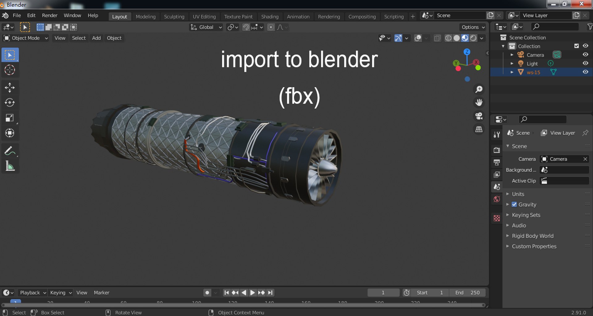 3D Chinese WS-15 Afterburning Turbofan Engine Model - TurboSquid 2094348