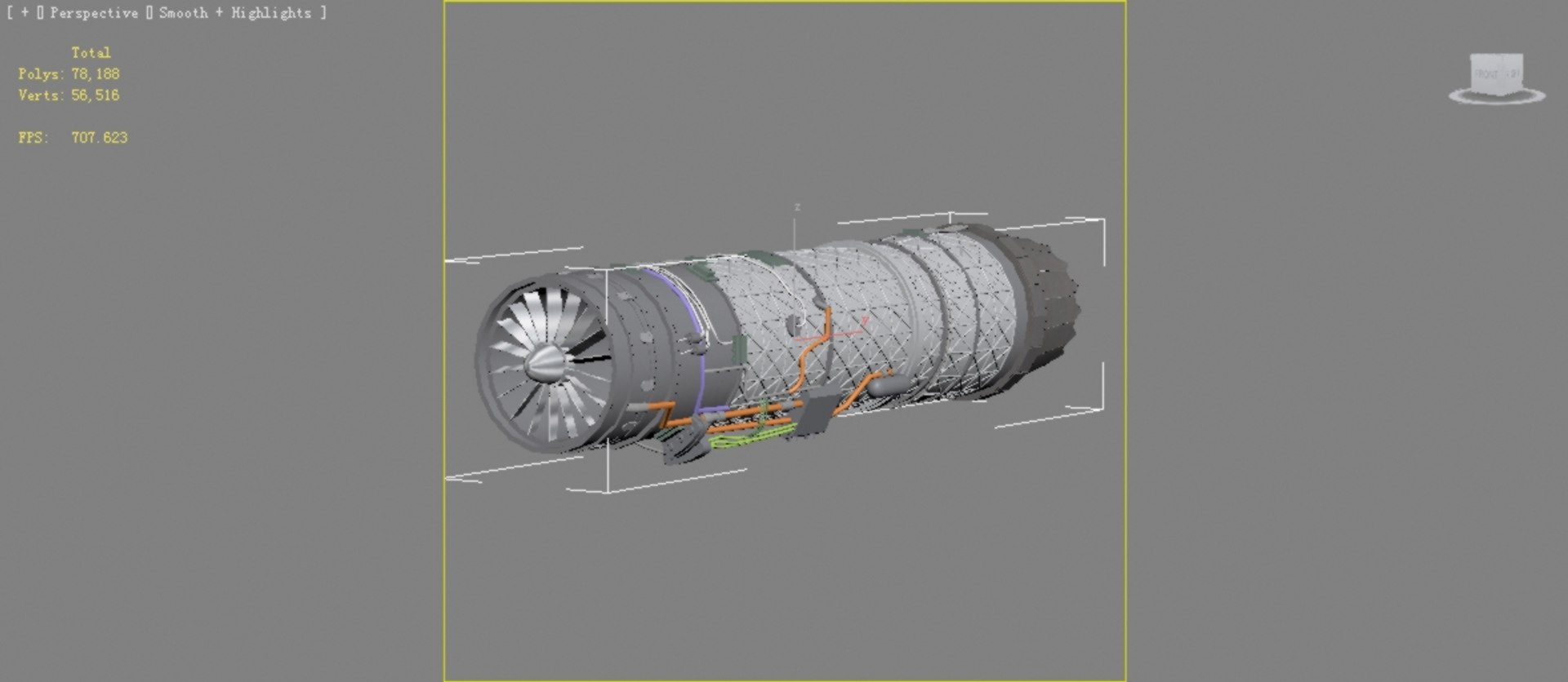 3D Chinese WS-15 Afterburning Turbofan Engine Model - TurboSquid 2094348