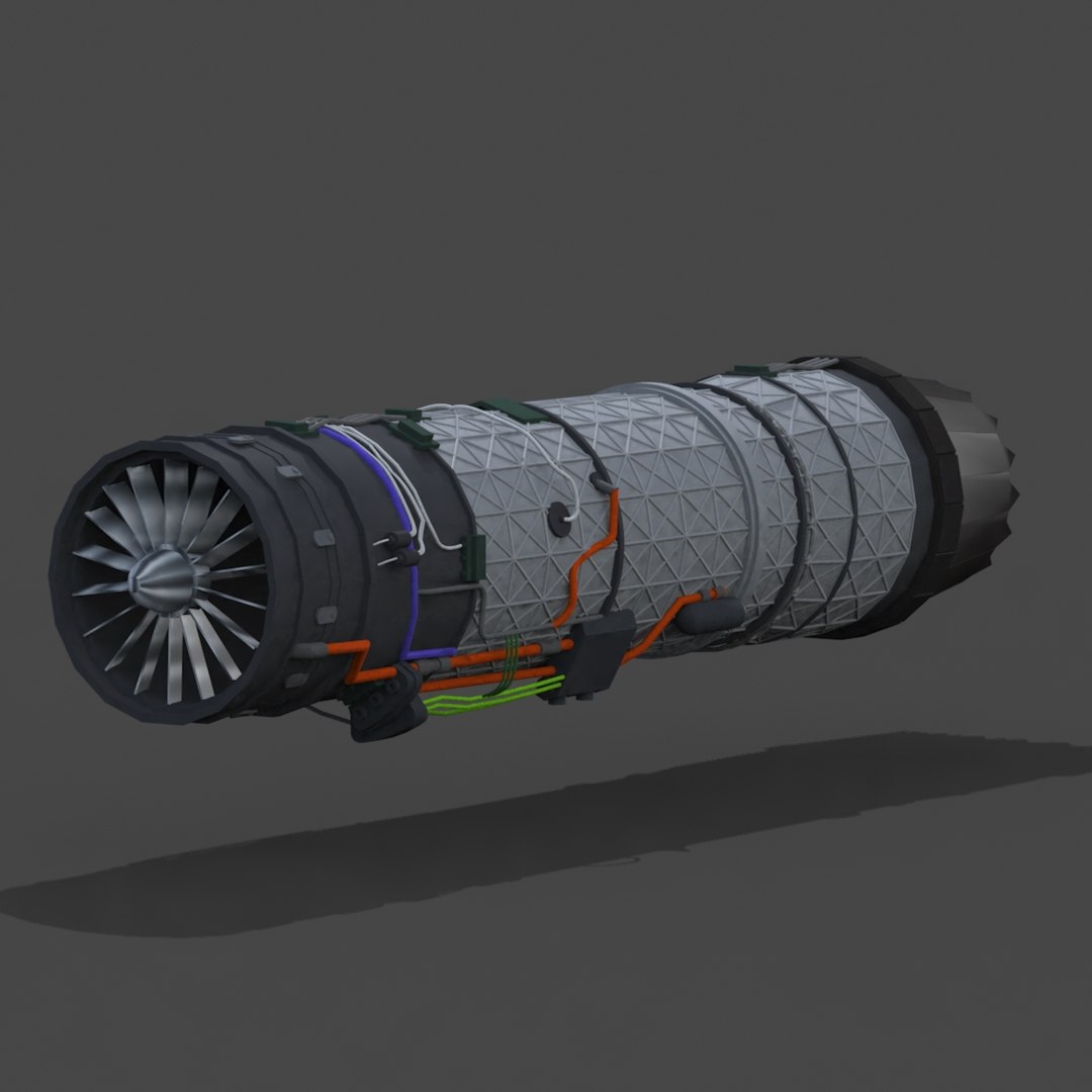 3D Chinese WS-15 Afterburning Turbofan Engine Model - TurboSquid 2094348