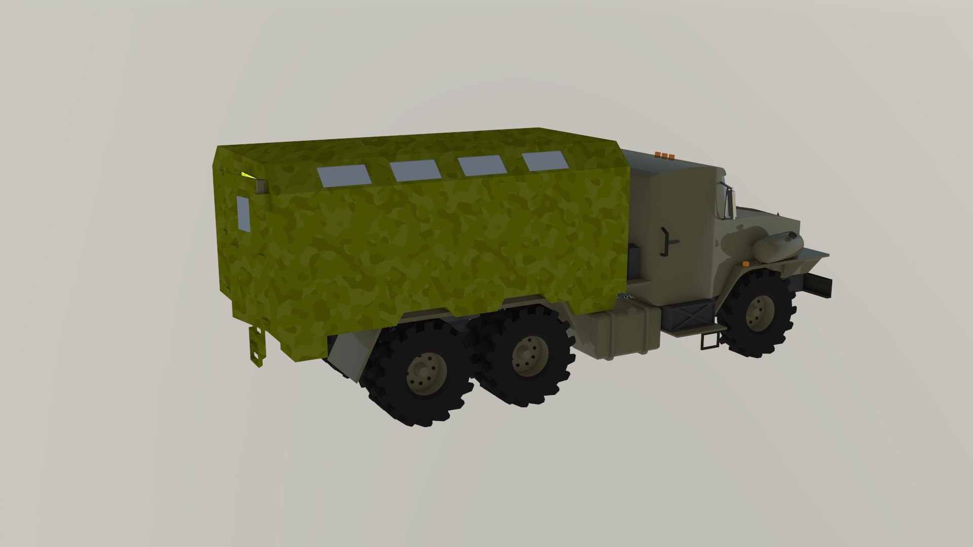 3d Military Truck Model