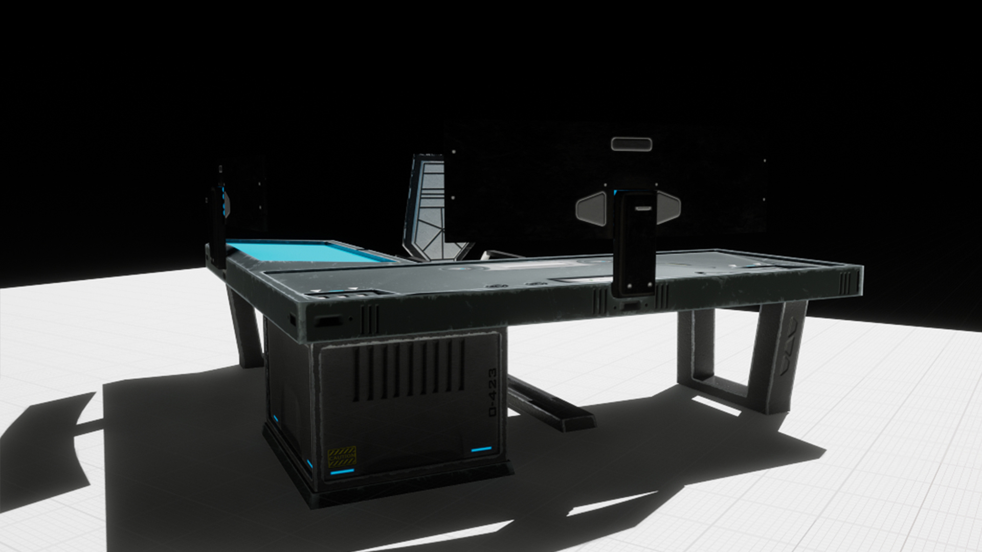 3D Sci Fi WorkStation - TurboSquid 2028693