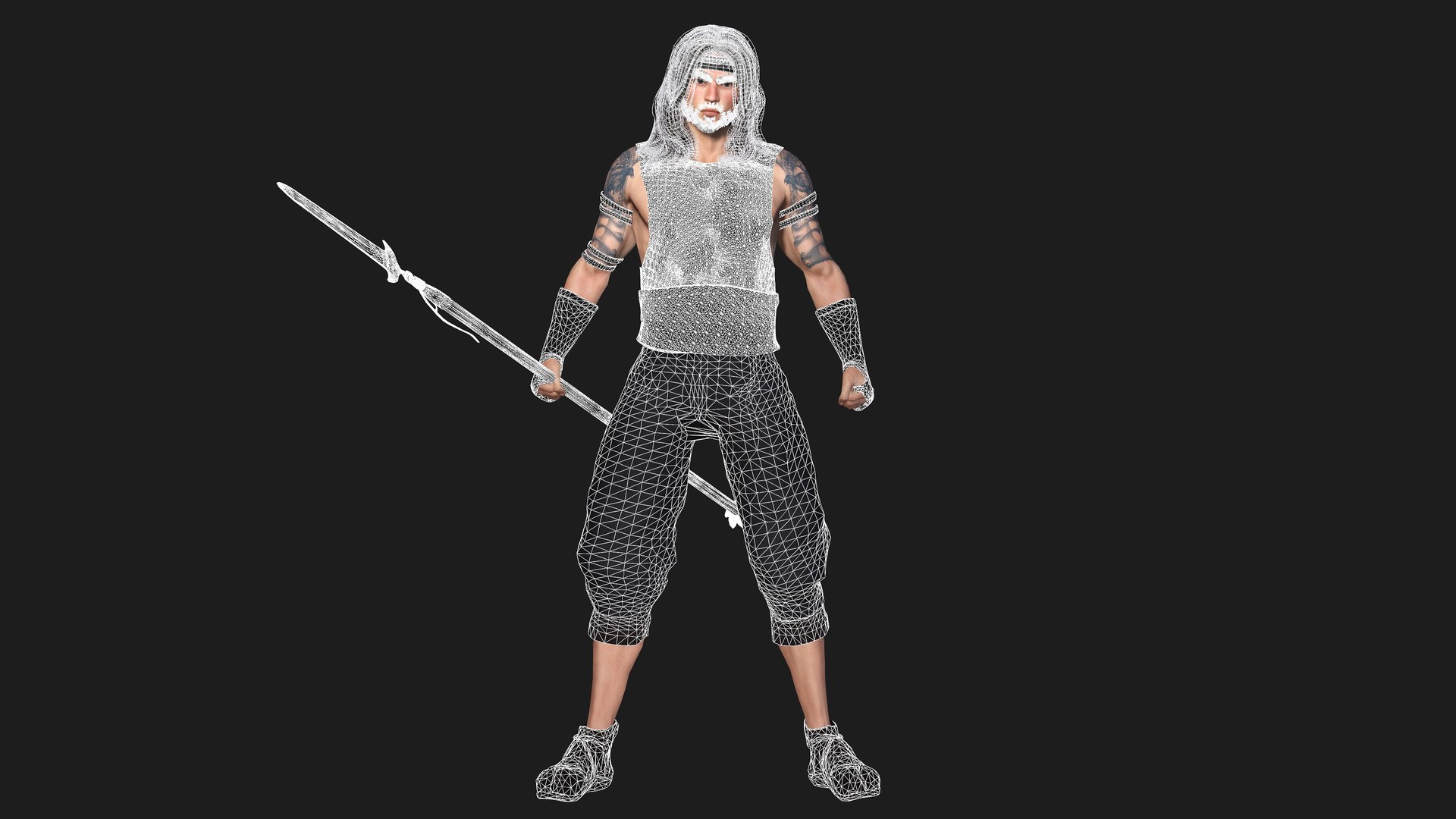 AAA 3D REALISTIC ASIAN CHINESE MALE CHARACTER - FIGHTER 3D Model ...