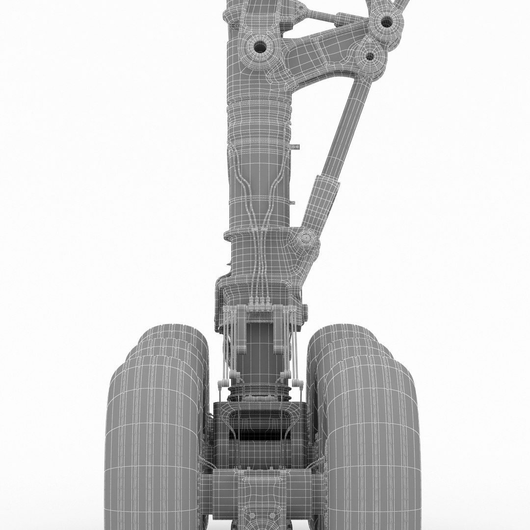 3d Chassis Aircraft Model