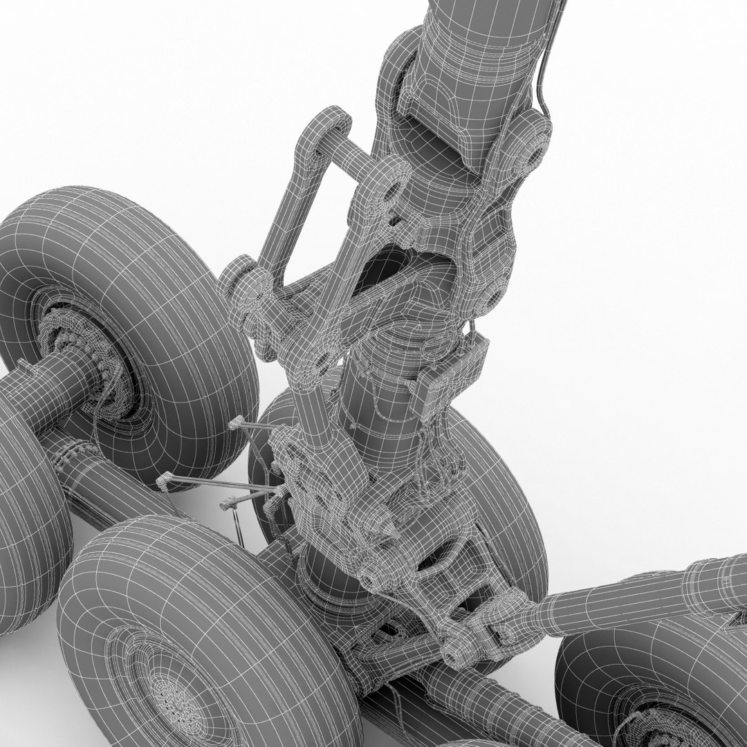 3d Chassis Aircraft Model