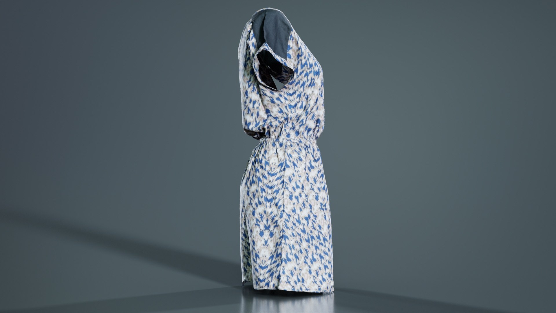 3D Jagged Pattern Dress Remastered - TurboSquid 2360887