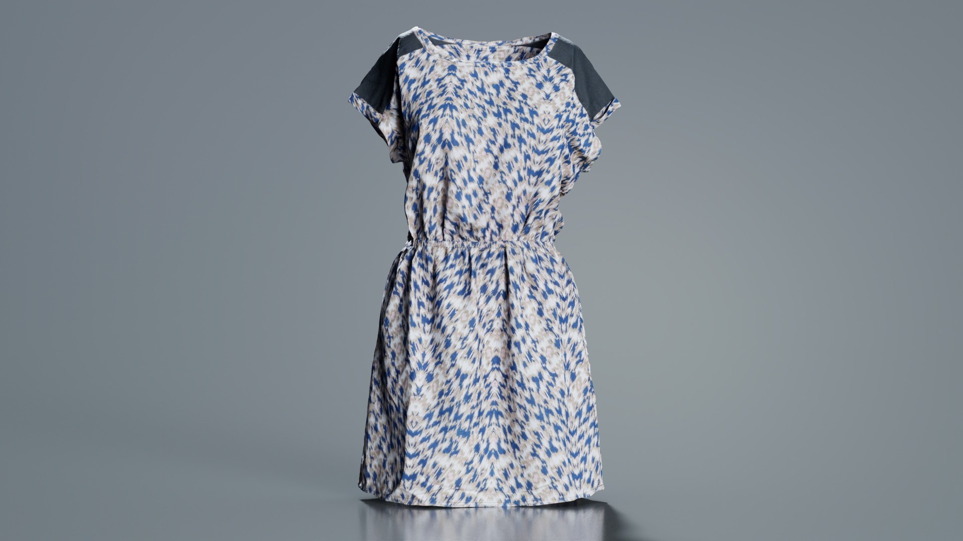 3D Jagged Pattern Dress Remastered - TurboSquid 2360887