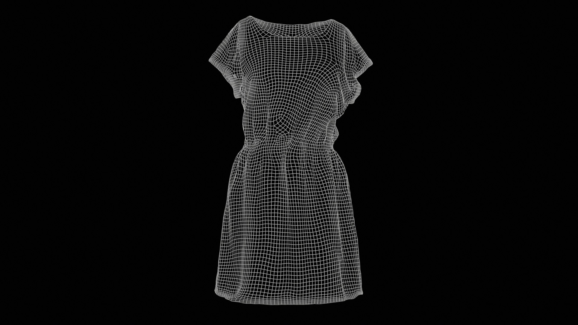 3D Jagged Pattern Dress Remastered - TurboSquid 2360887