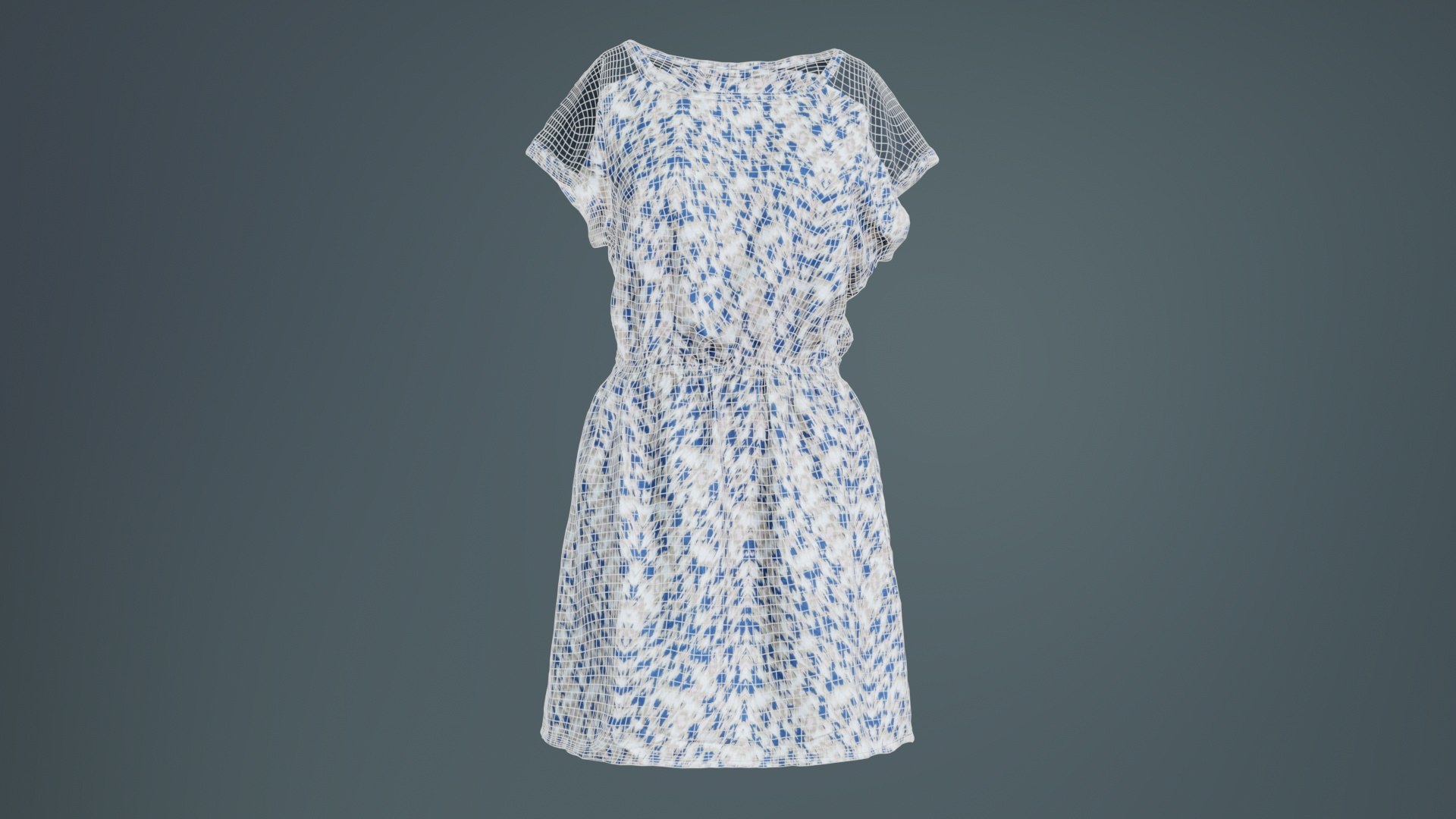 3D Jagged Pattern Dress Remastered - TurboSquid 2360887