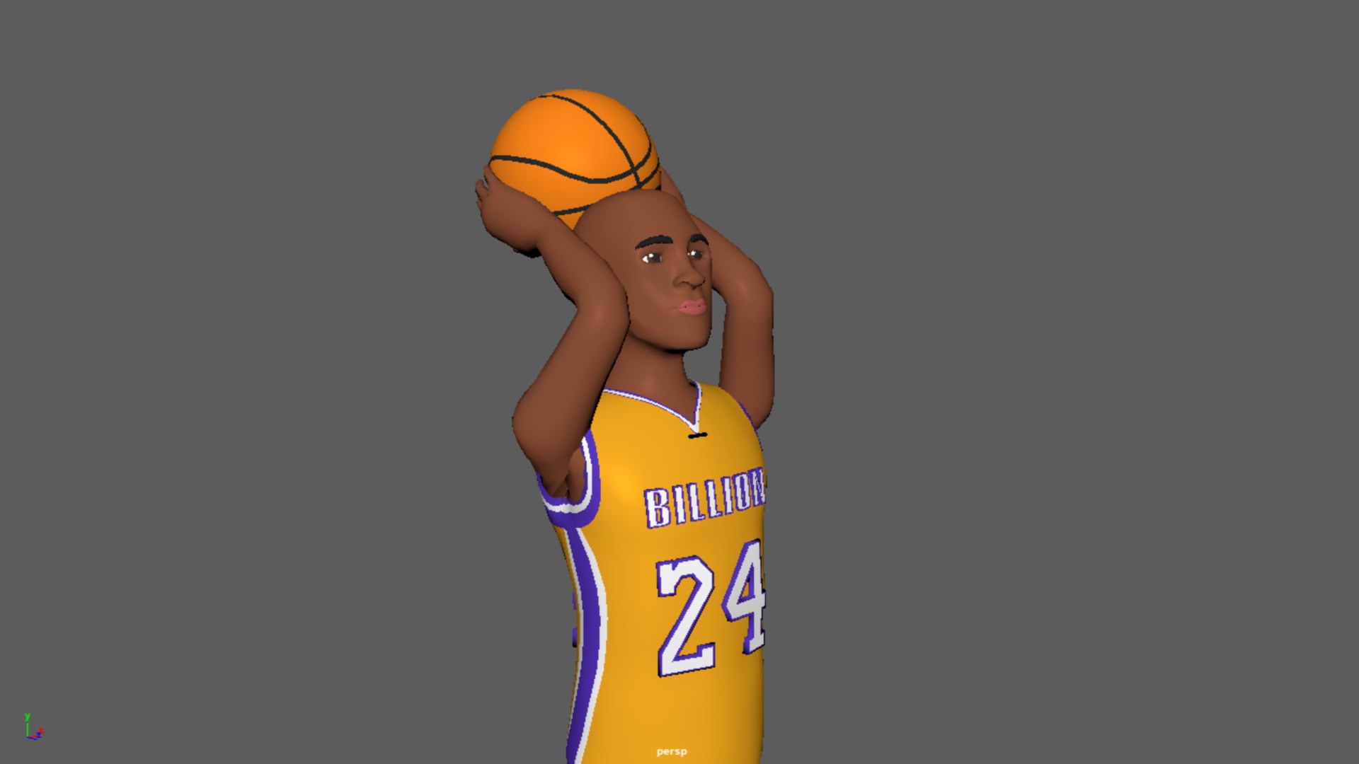 Basketball Over Head Pass Animation With Character Model - TurboSquid ...