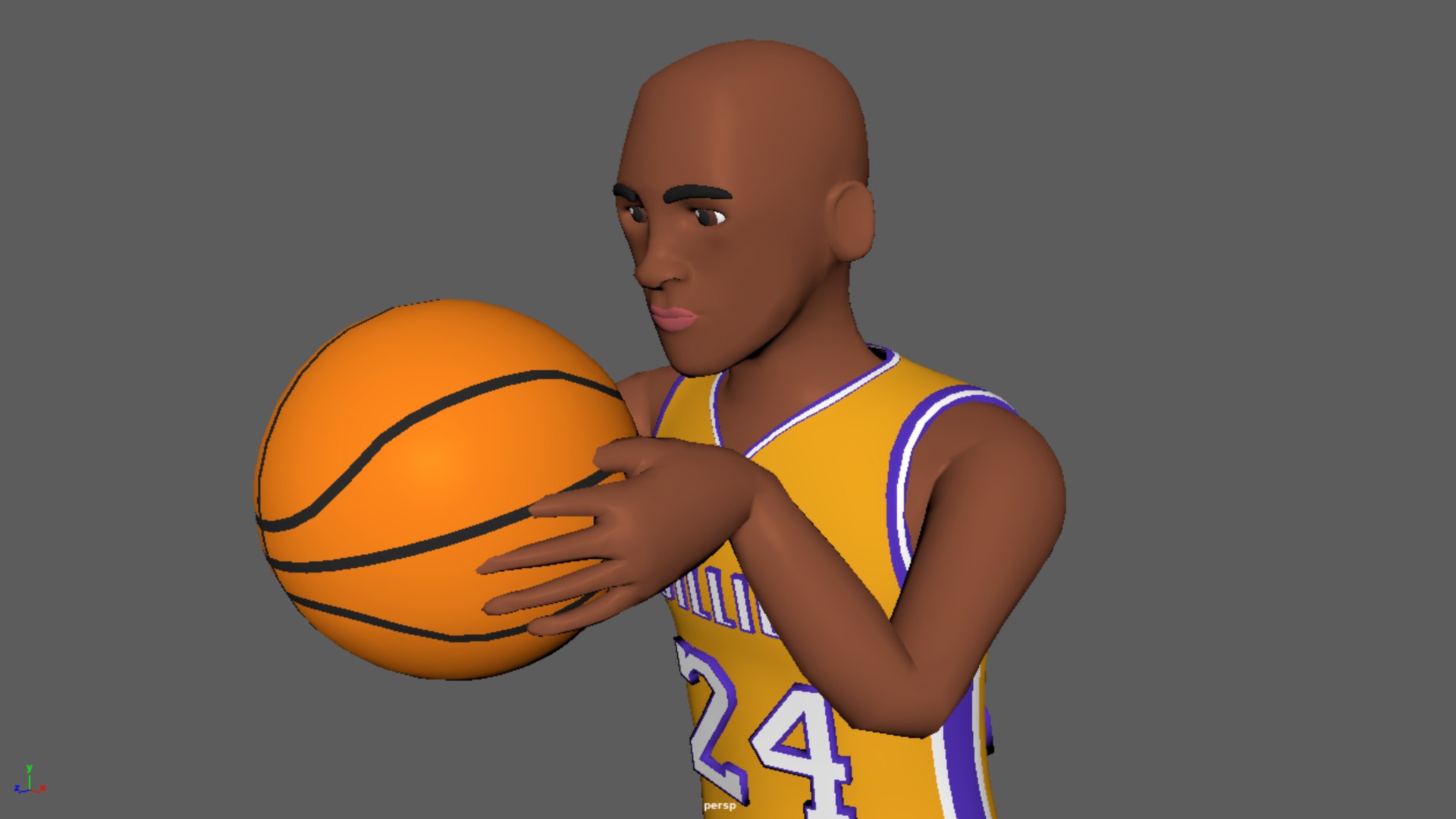 Basketball Over Head Pass Animation With Character Model - TurboSquid ...