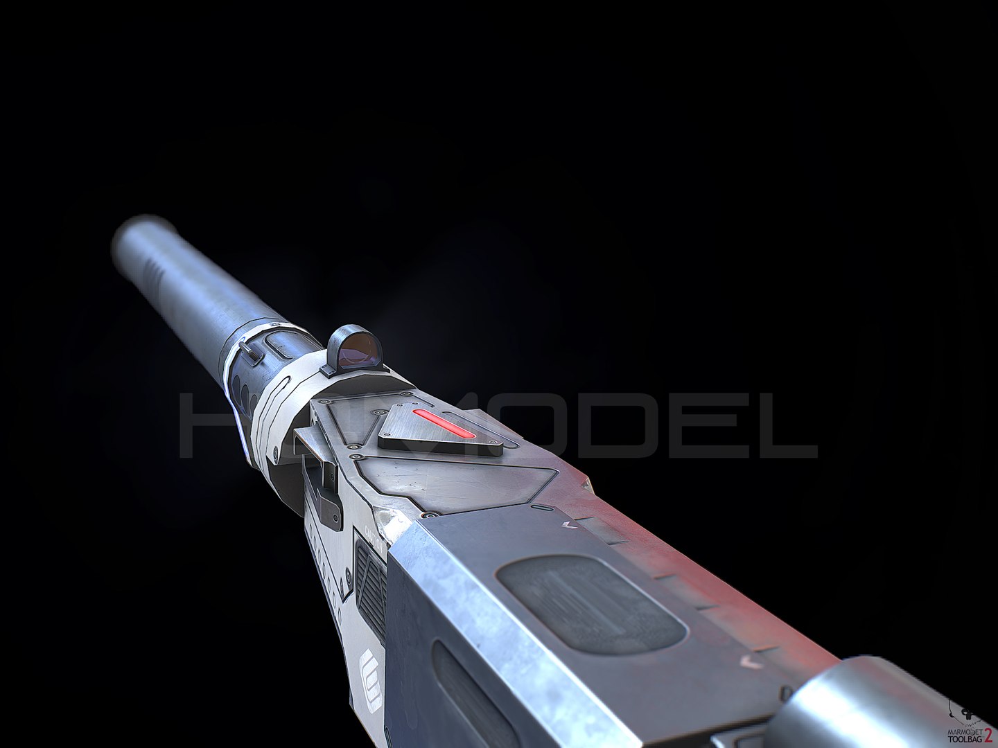 3d Heavy Plasma Cannon Gun