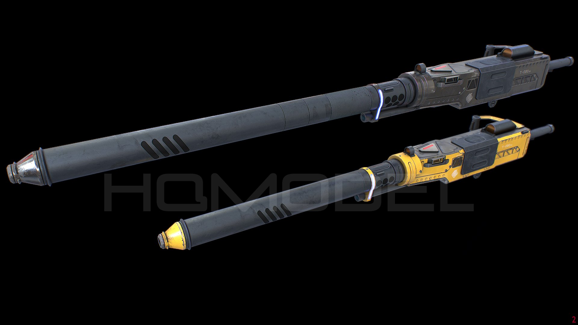 3d Heavy Plasma Cannon Gun