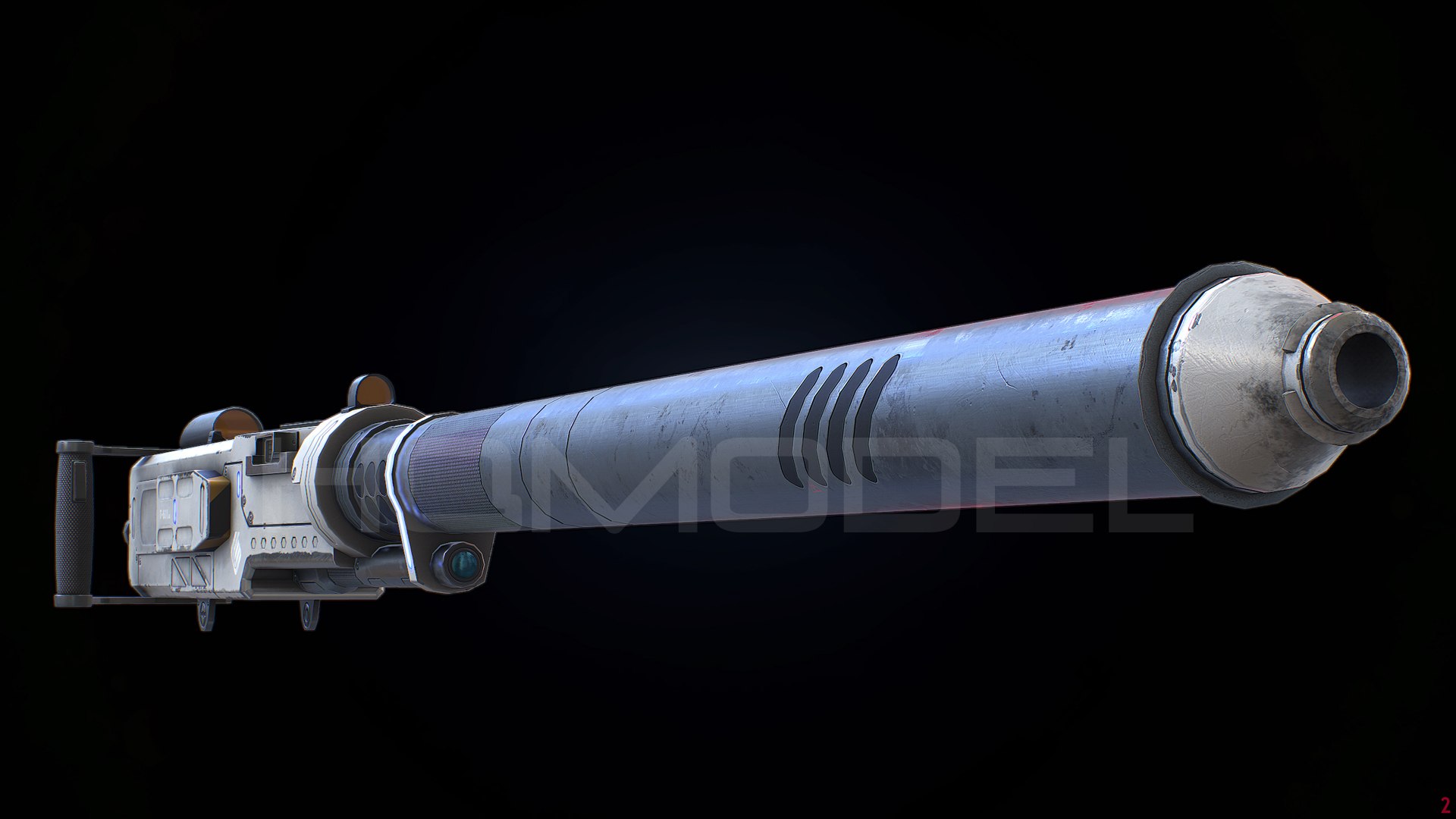 3d Heavy Plasma Cannon Gun
