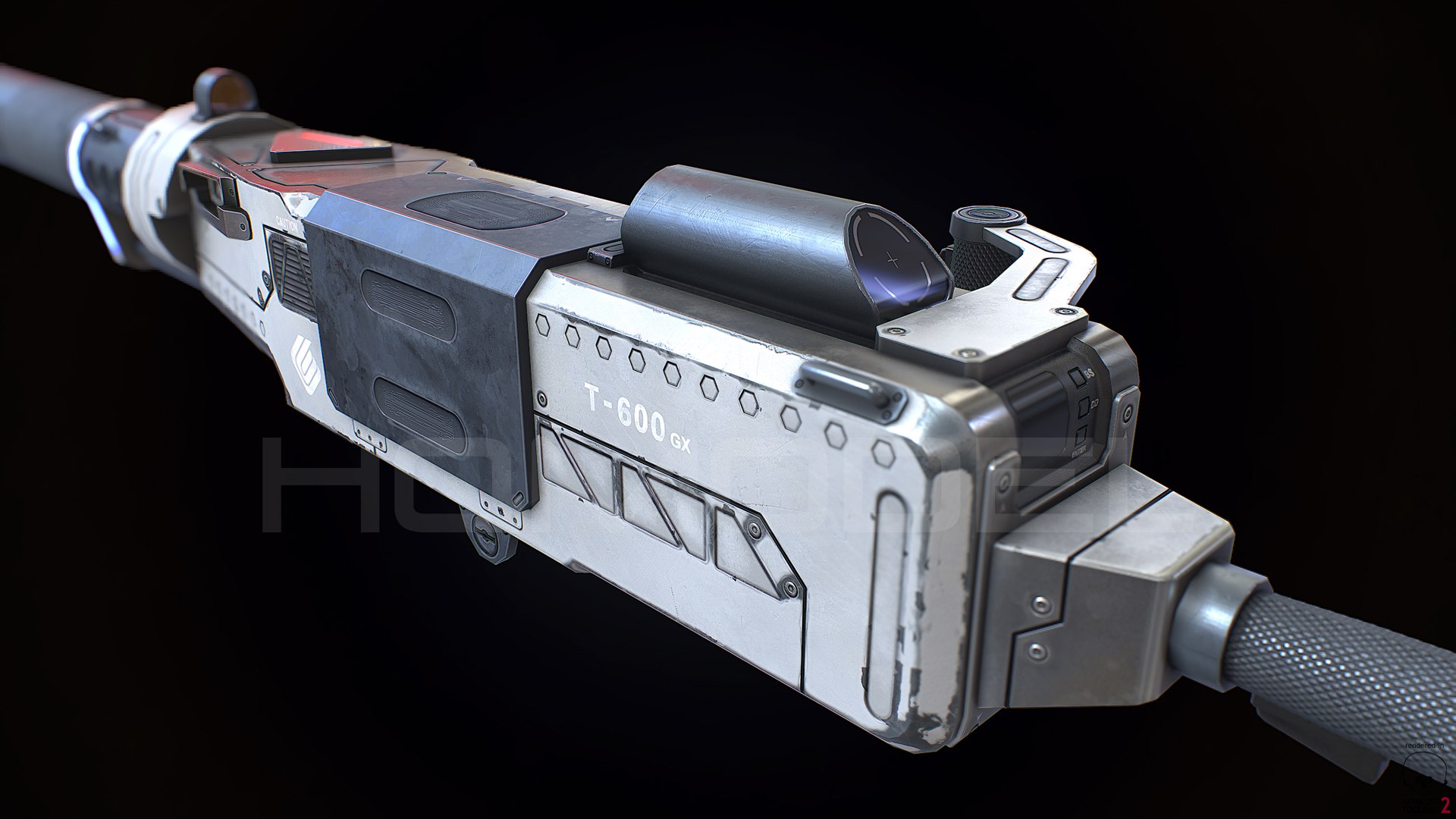 3d Heavy Plasma Cannon Gun