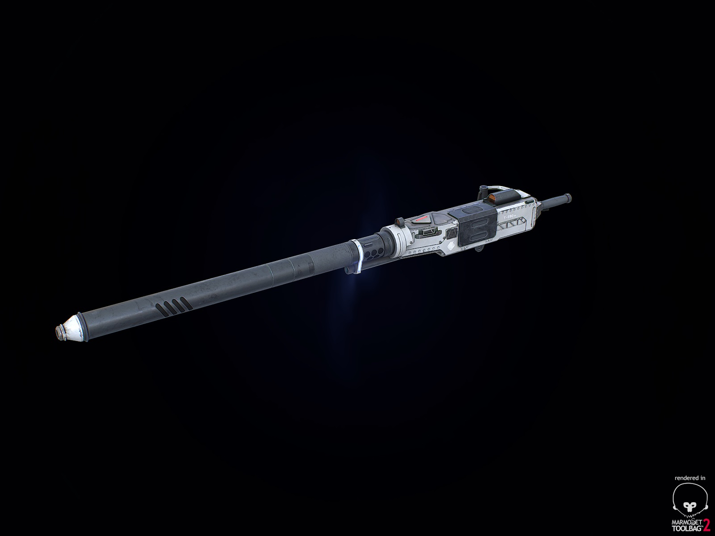 3d Heavy Plasma Cannon Gun