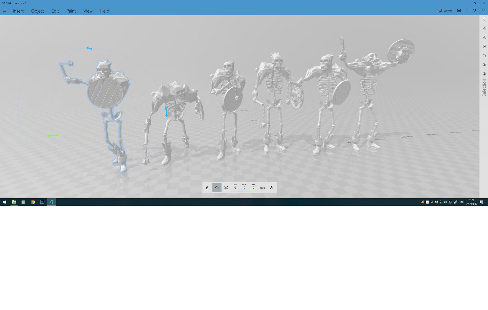 Skeleton Rigged Printing Model - TurboSquid 1613682