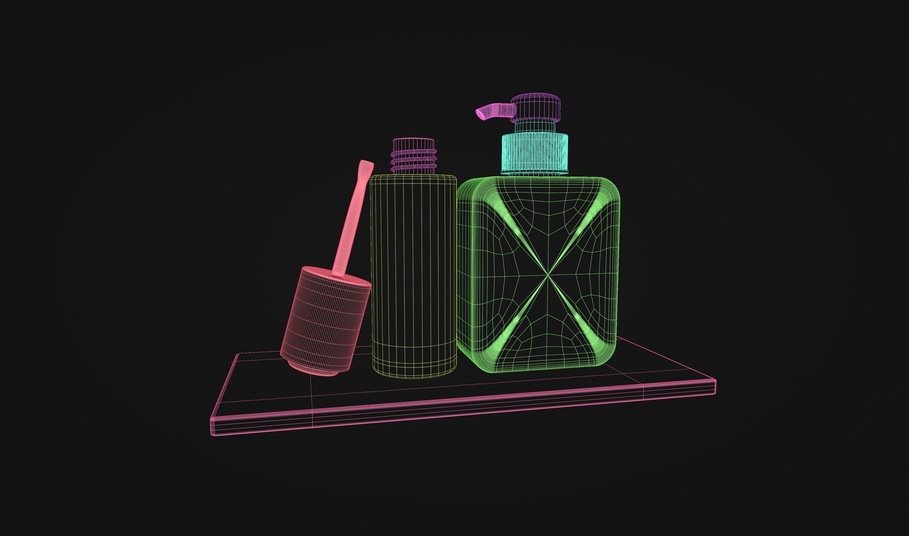 3D Model High Poly Cosmetic Lotion Product With Packaging Design ...