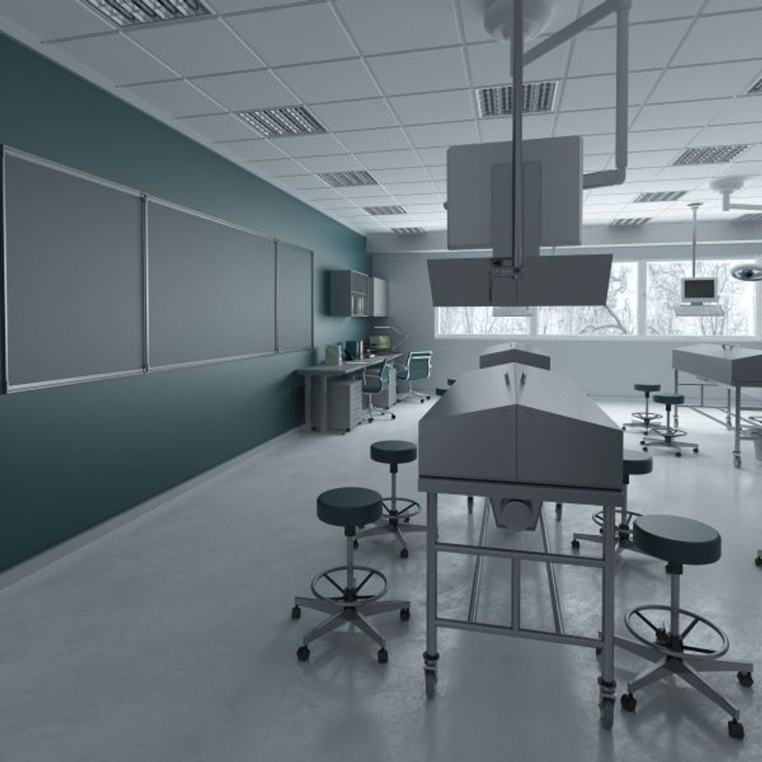 3d Anatomy Laboratory Dissection Tables Model