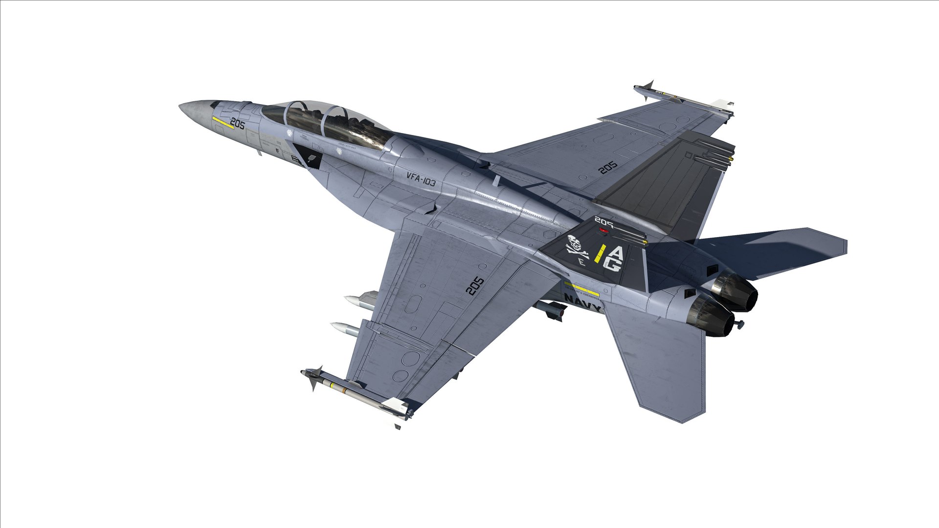3D F-18F Super Hornet Model - TurboSquid 2053310