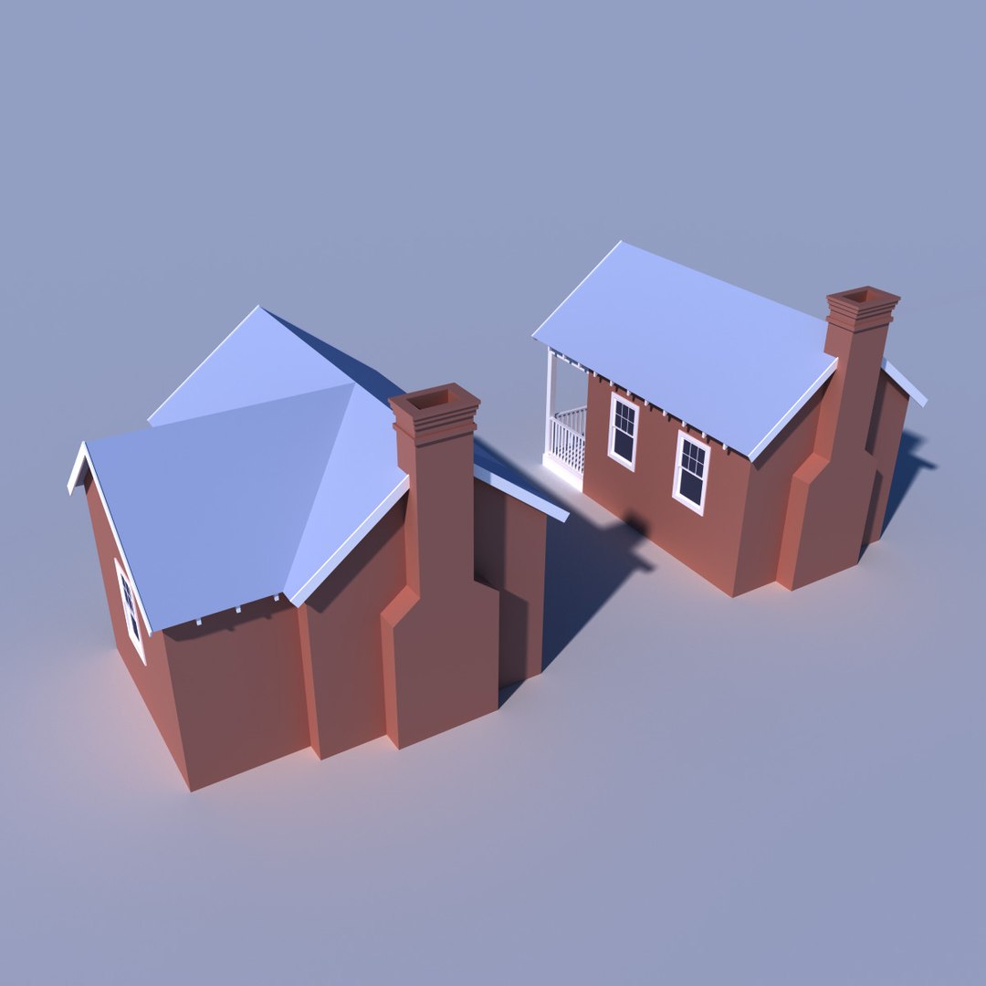 3d simple house