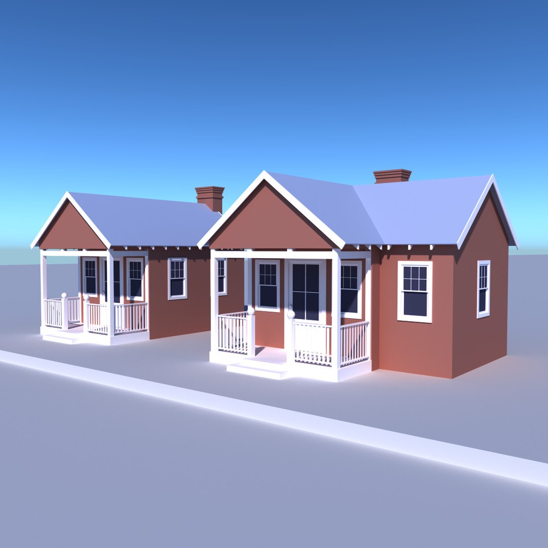 3d simple house