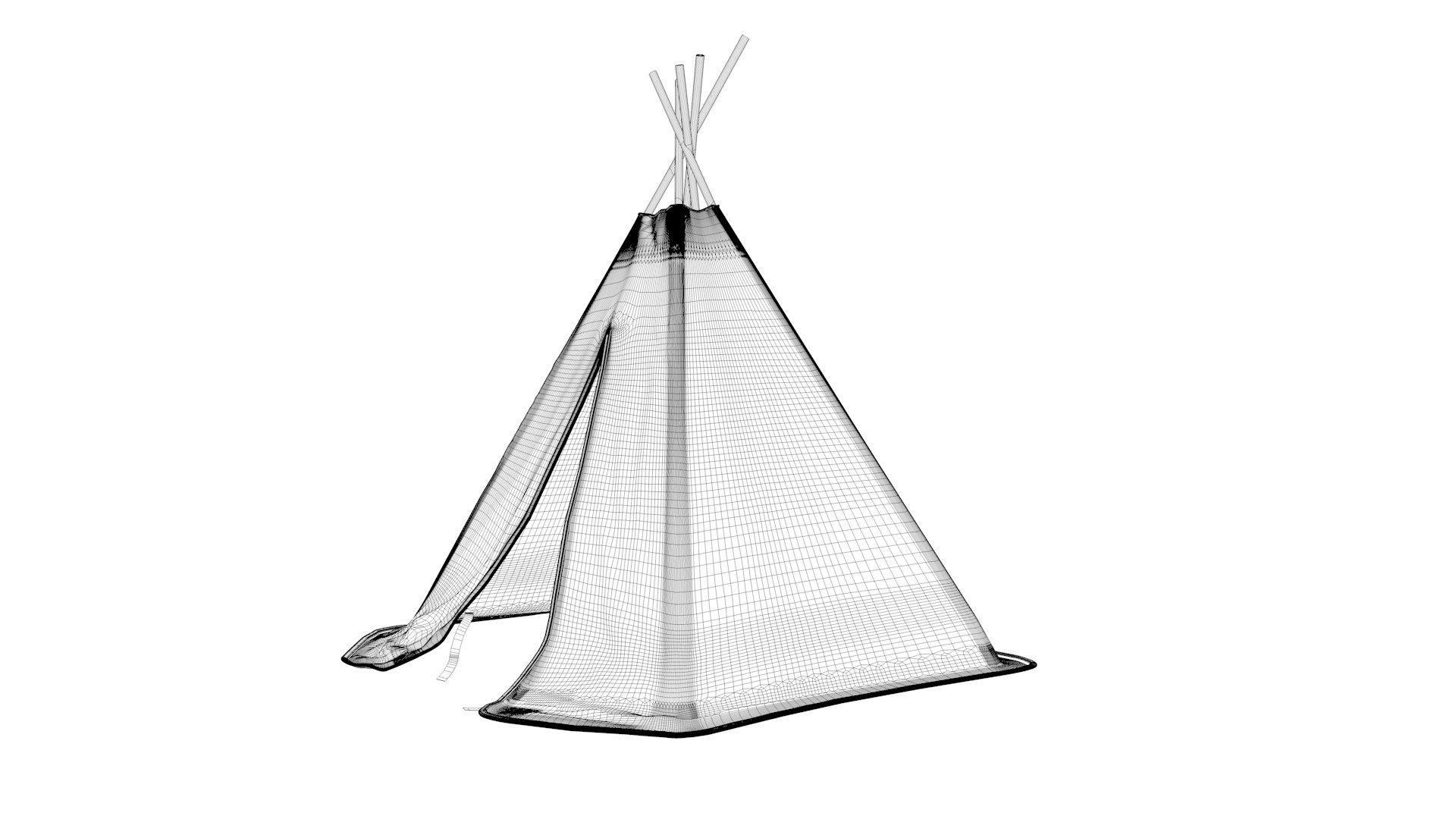 Tipi Child Funny 3d Model
