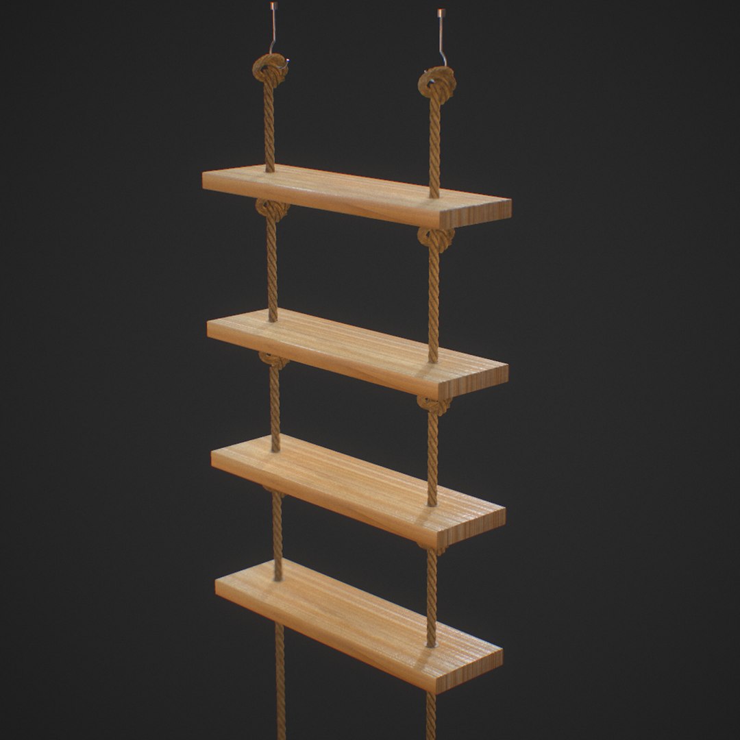 3D Hanging Shelf Model - TurboSquid 1715391
