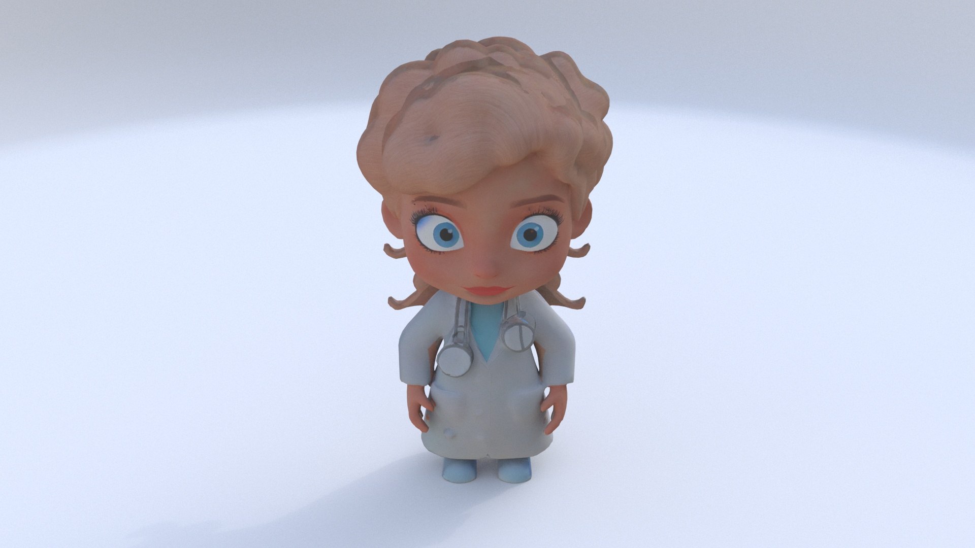 3D Doctor Female Model - TurboSquid 2333461