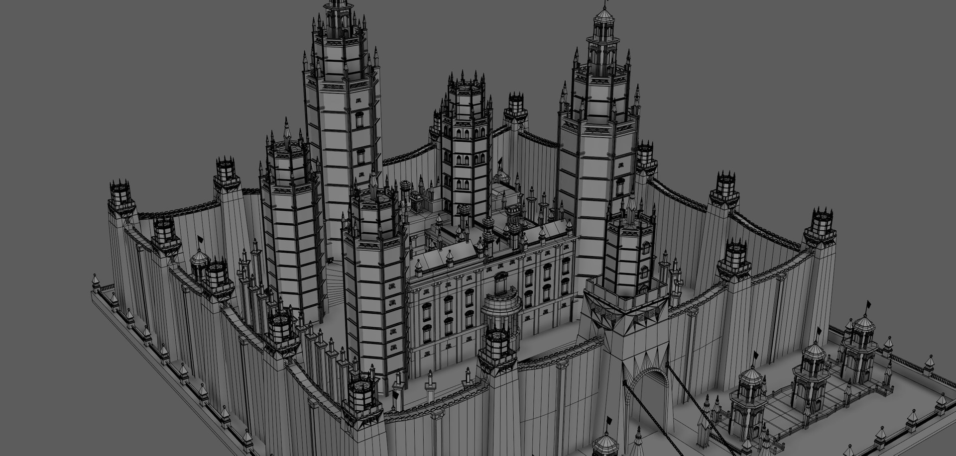 Fantasy Ancient Castle 3D - TurboSquid 2181846