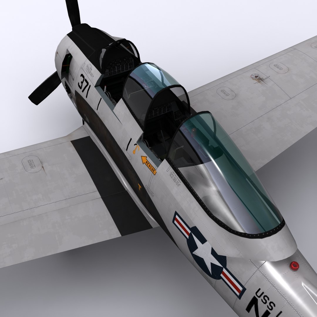 3ds Max North American T-28 Trojan