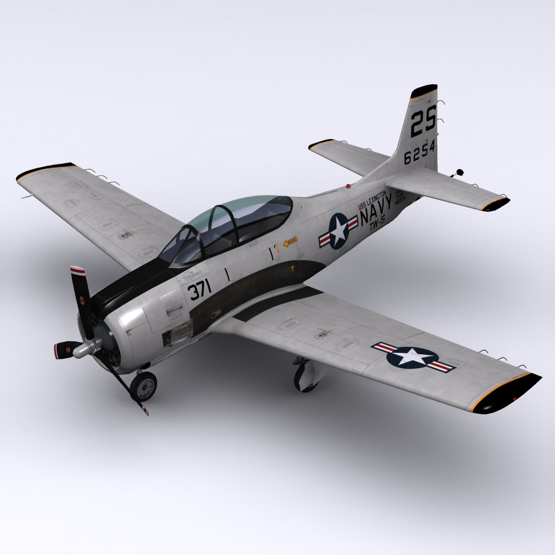 3ds Max North American T-28 Trojan