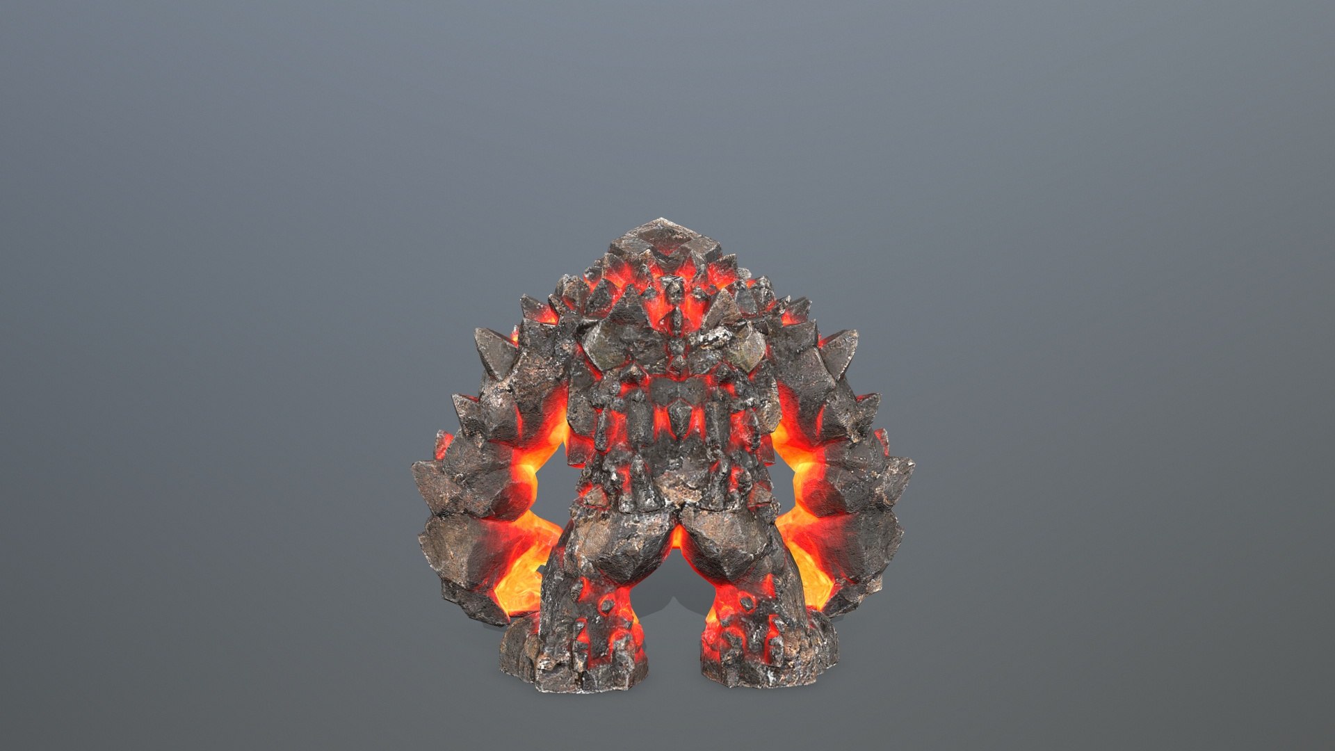 Lava Stone Monster 3D Model - TurboSquid 2385342