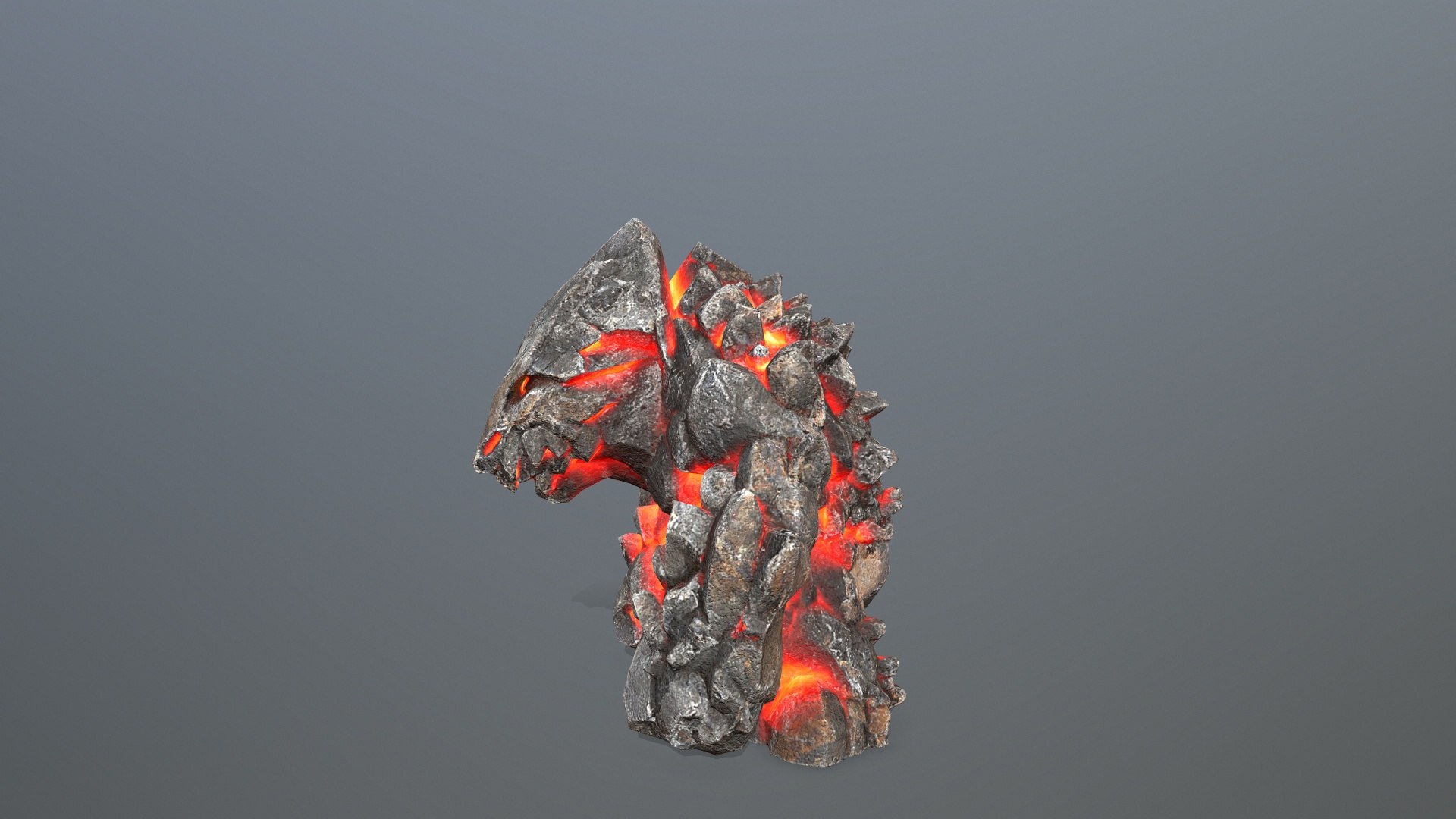 Lava Stone Monster 3D Model - TurboSquid 2385342