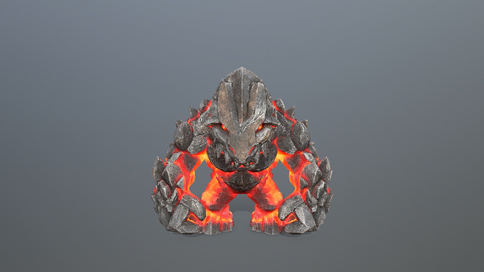 Lava Stone Monster 3D Model - TurboSquid 2385342
