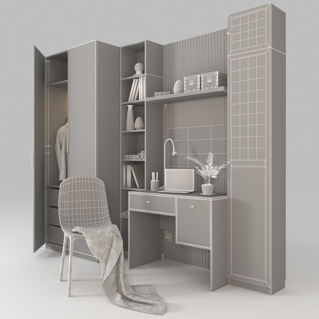 Furniture Composition 3D - TurboSquid 1538314