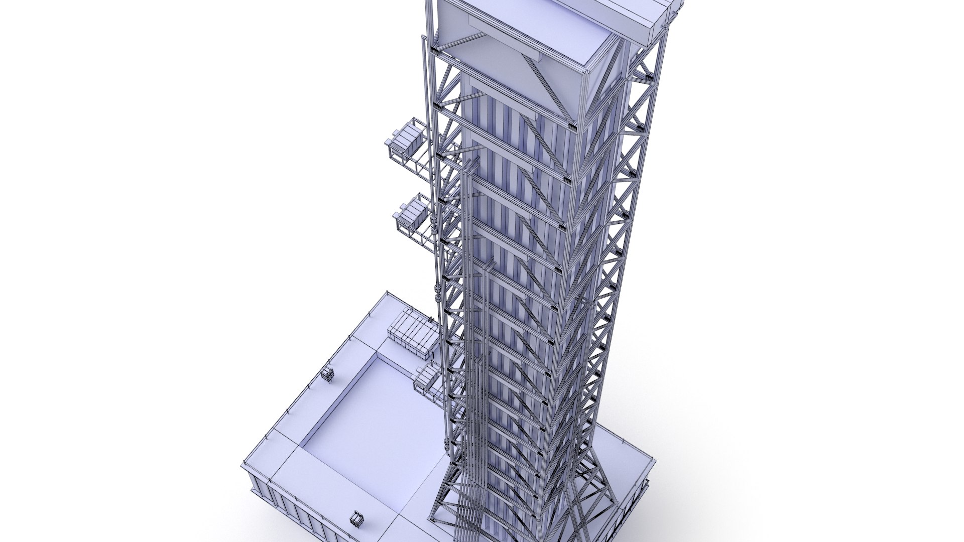 Mobile Launcher Base 3D Model - TurboSquid 2264976