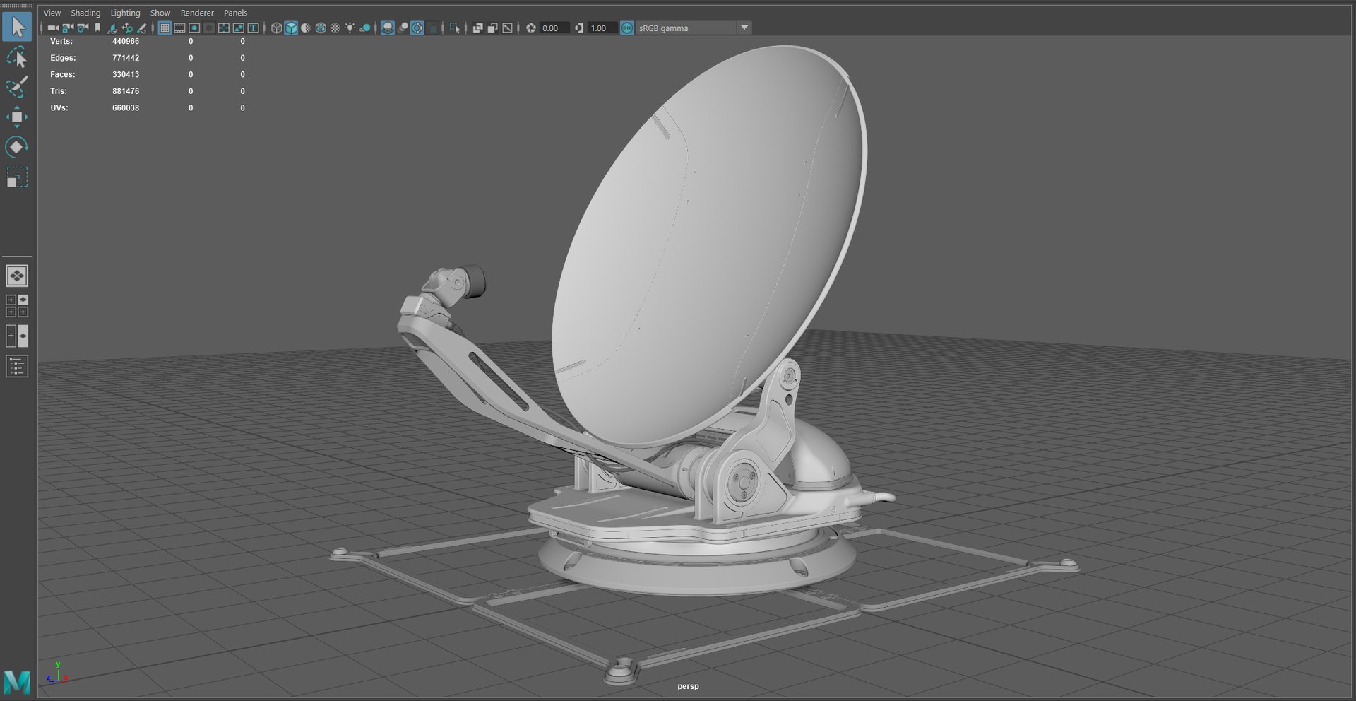 Sci-Fi Satellite Antenna Model - TurboSquid 2069682