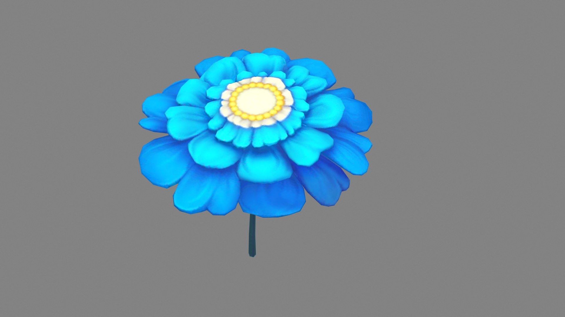 A Blue Flower 3D - TurboSquid 2259046