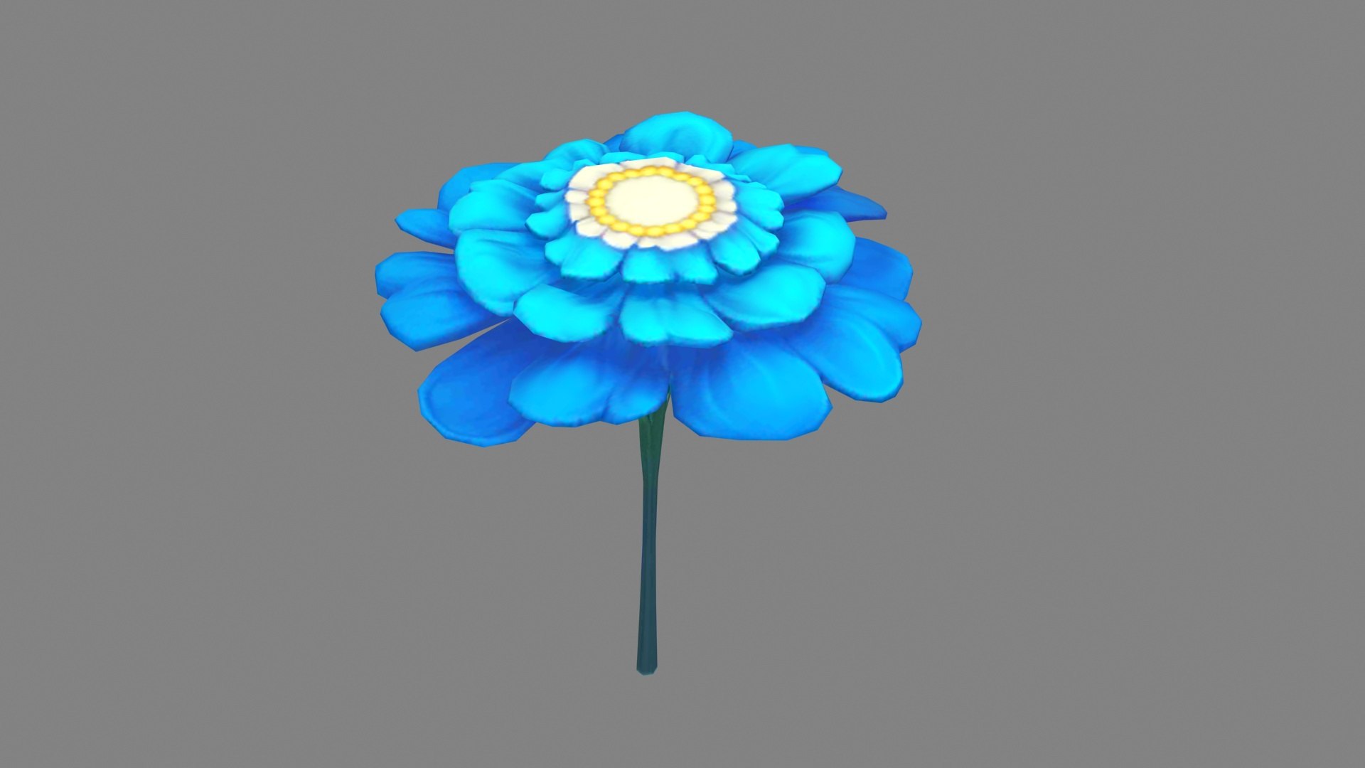 A Blue Flower 3D - TurboSquid 2259046