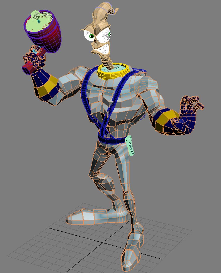 3d Earthworm Jim Model