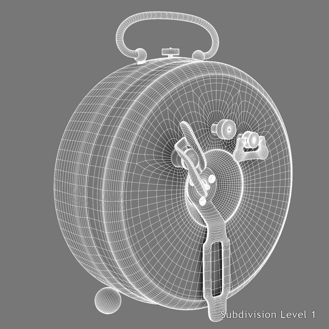 Alarm clock 3D model - TurboSquid 1175195