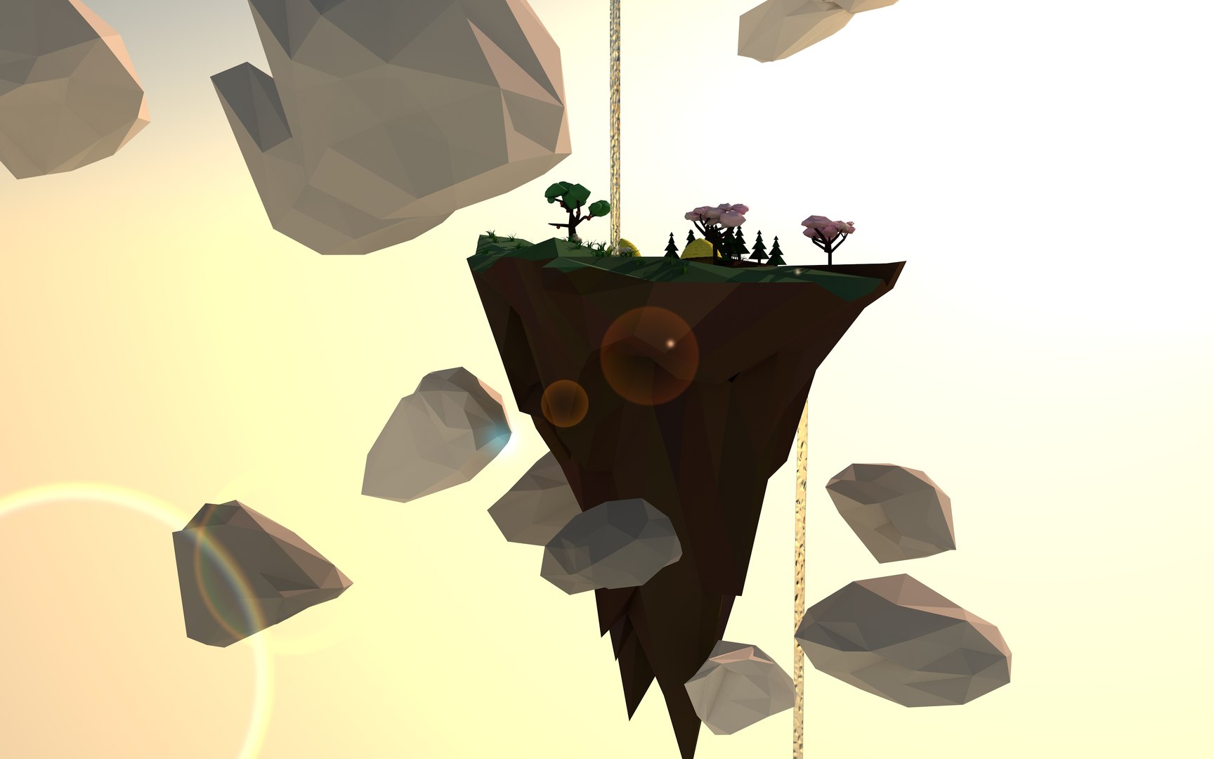 3D Floating Island Model - TurboSquid 1213311