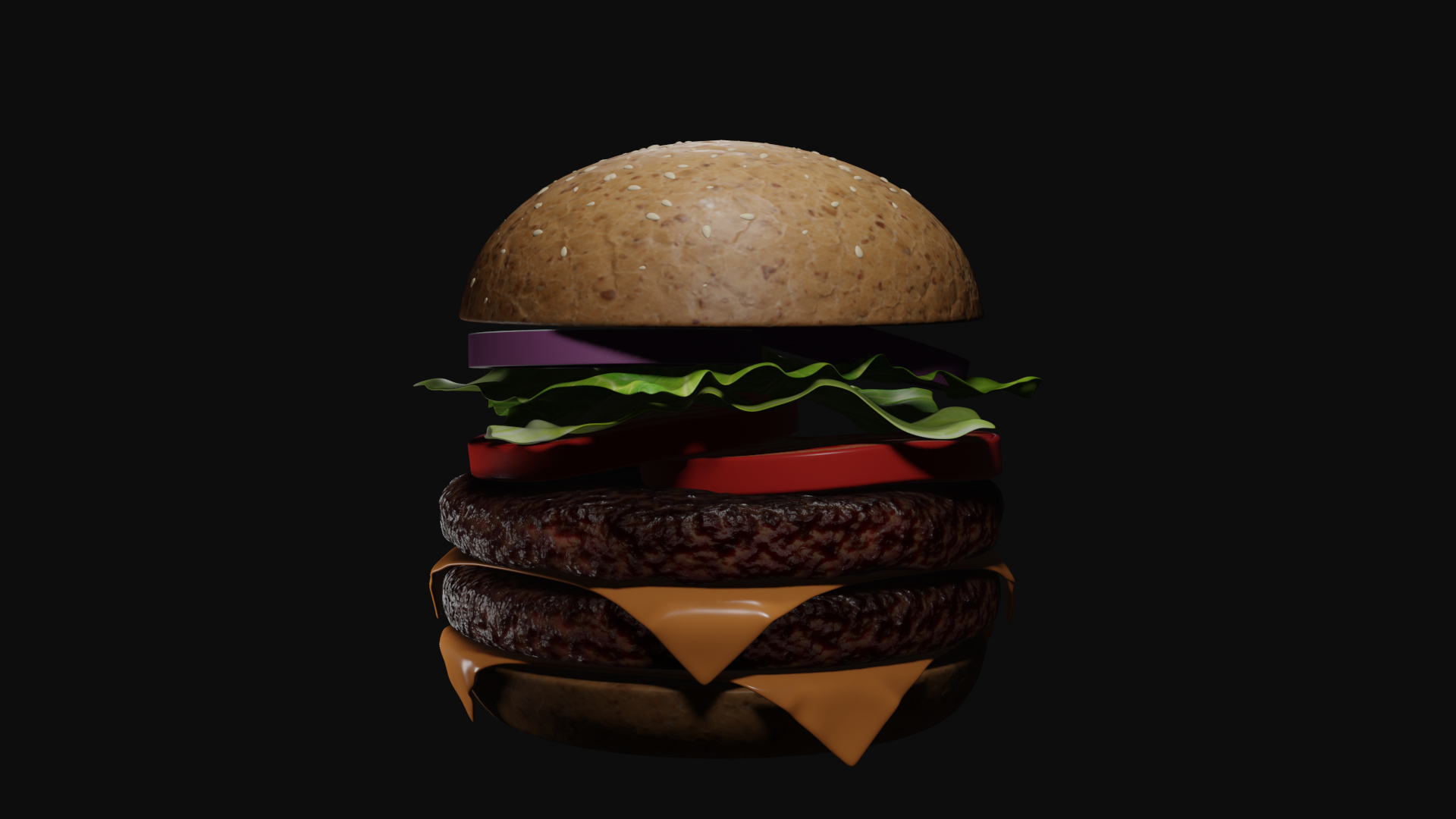 Double Cheeseburger 3D Model - TurboSquid 1776501