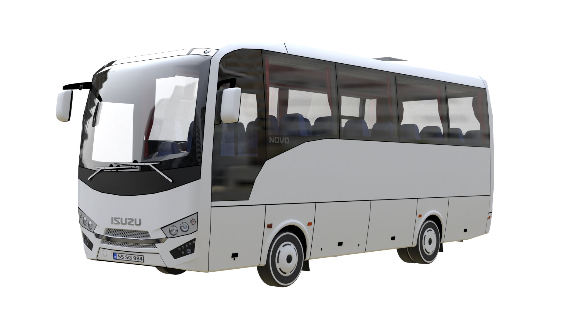 3D realistic isuzu novo modelled model - TurboSquid 1713312