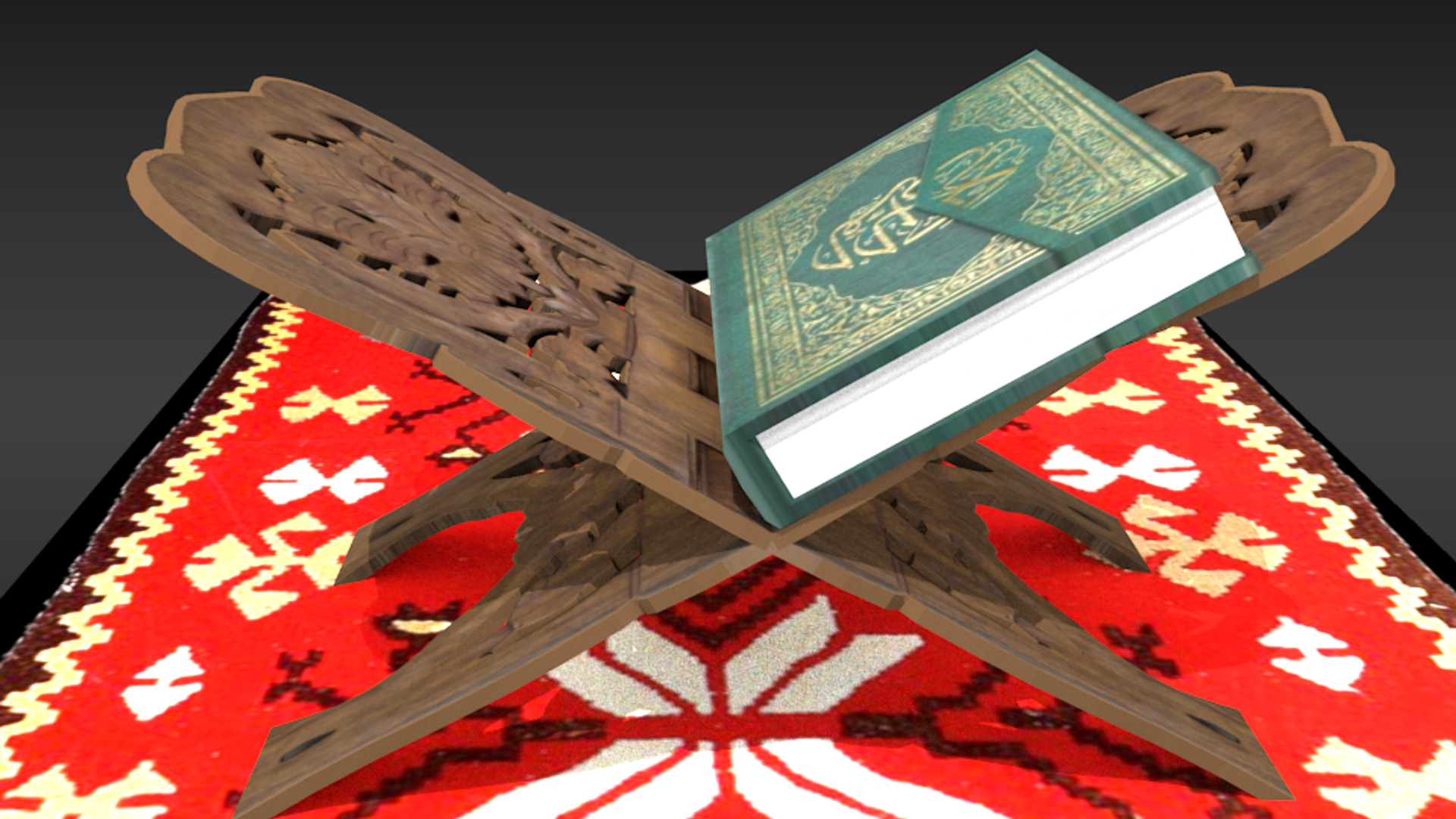 Free quran rehal 3D - TurboSquid 1156734
