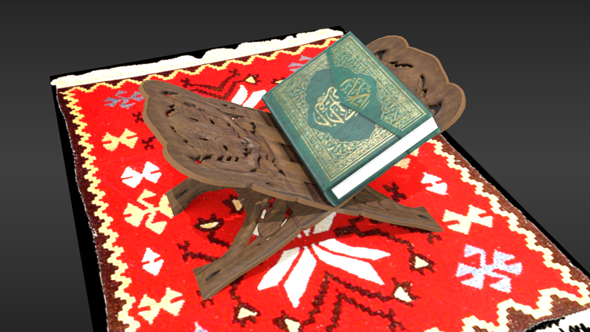 Free quran rehal 3D - TurboSquid 1156734